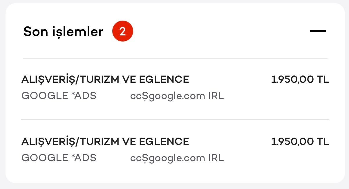 Akbank Şüpheli Google Ads İşlemi - Şikayetvar