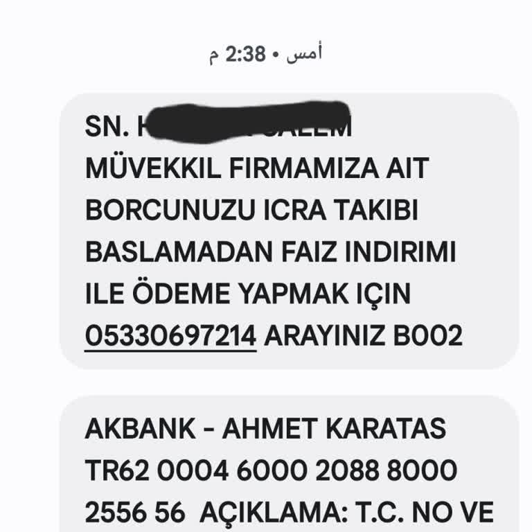 Metka Hukuk (SMS) Metka Hukuk Tan Gelen Mesaj - Şikayetvar