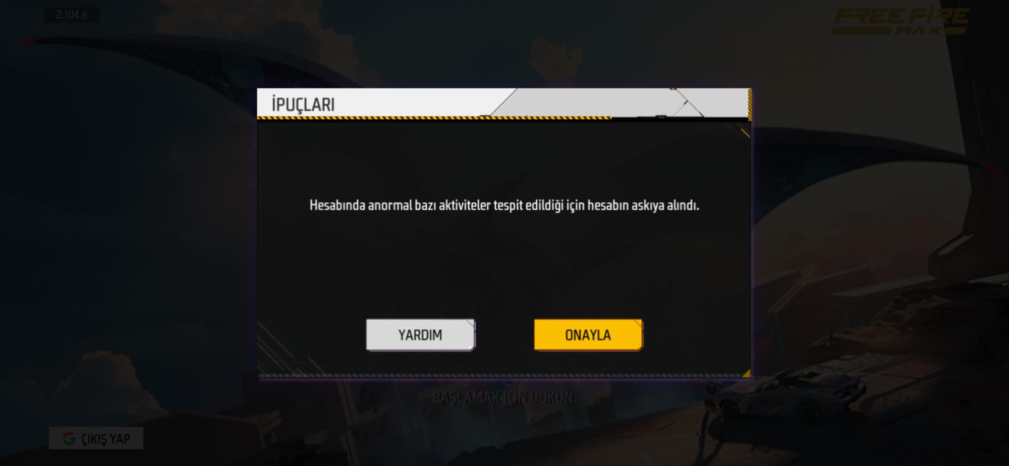 My Garena Free Fire Account Blocked - Xolvie