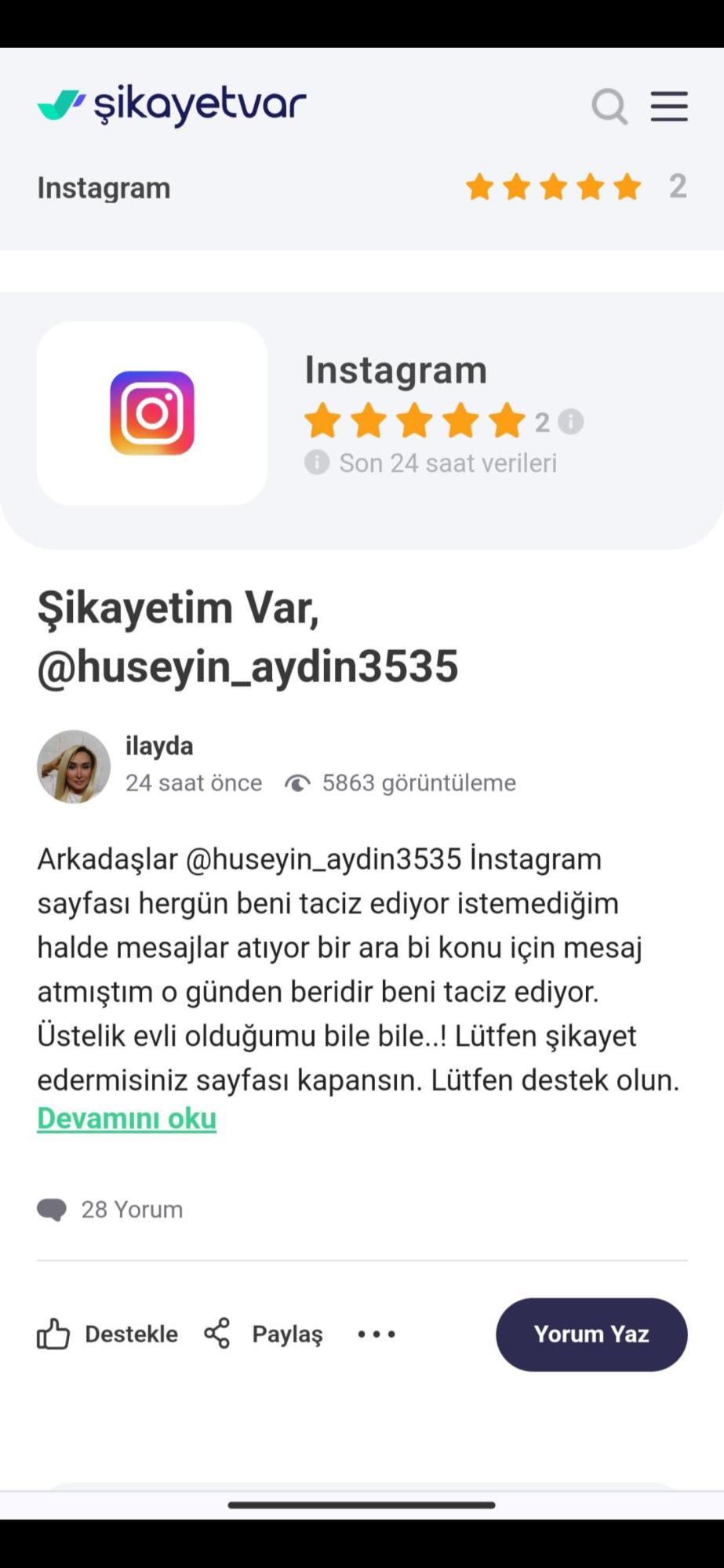 Guncelsikayetlerimiz.com Adımı Lekeliyor İlyada Adlı Kişi - Şikayetvar