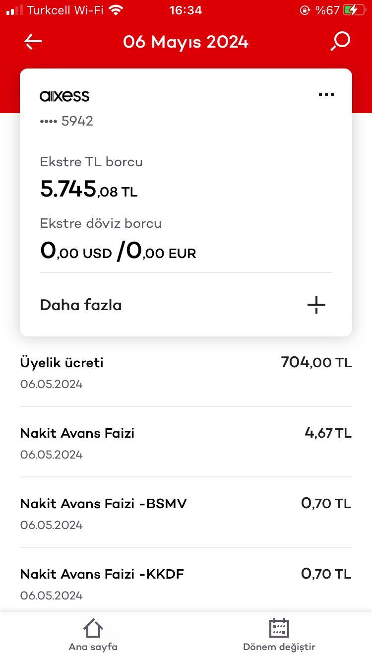 Akbank Akbank Axess Kredi Kartı Üyelik Ücreti İptali - Şikayetvar