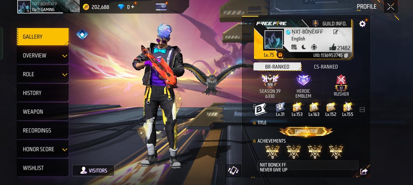 Garena Free Fire ID Review Request - Xolvie