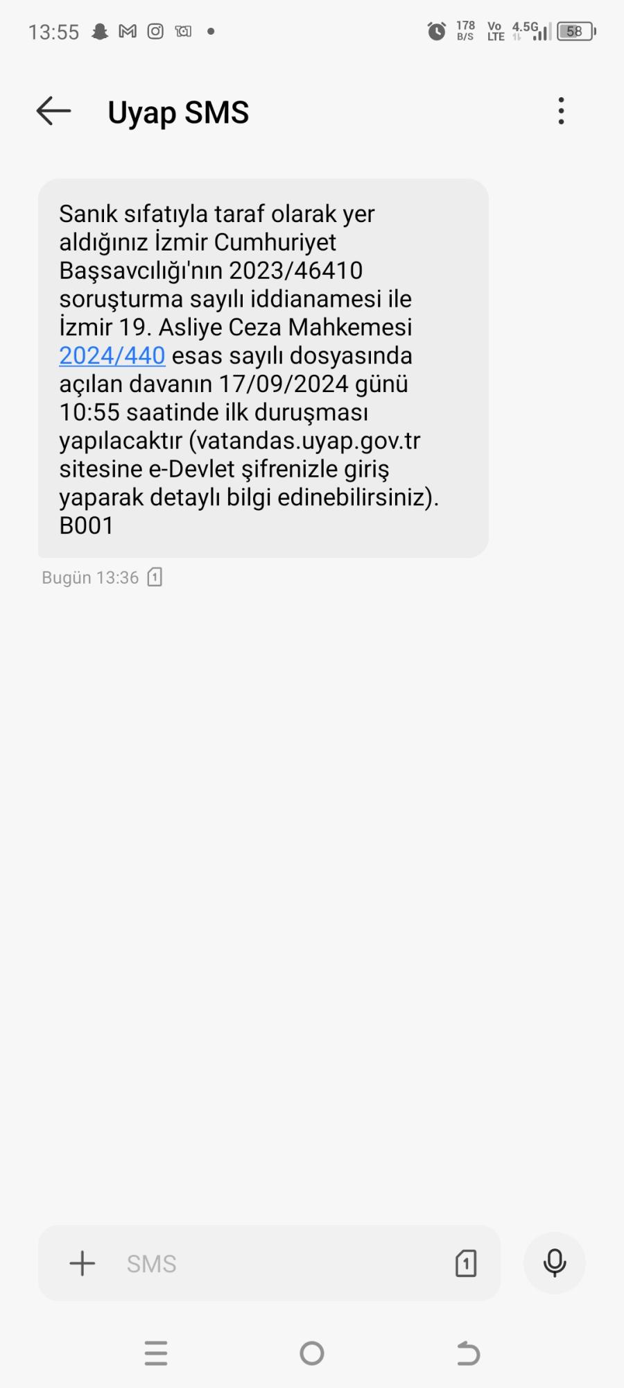 Dava / İcra SMS Dolandırıcılığı Devlet Kurumları Ve STK'lar Adıyla Dolandırıcılık Uyan SMS ...