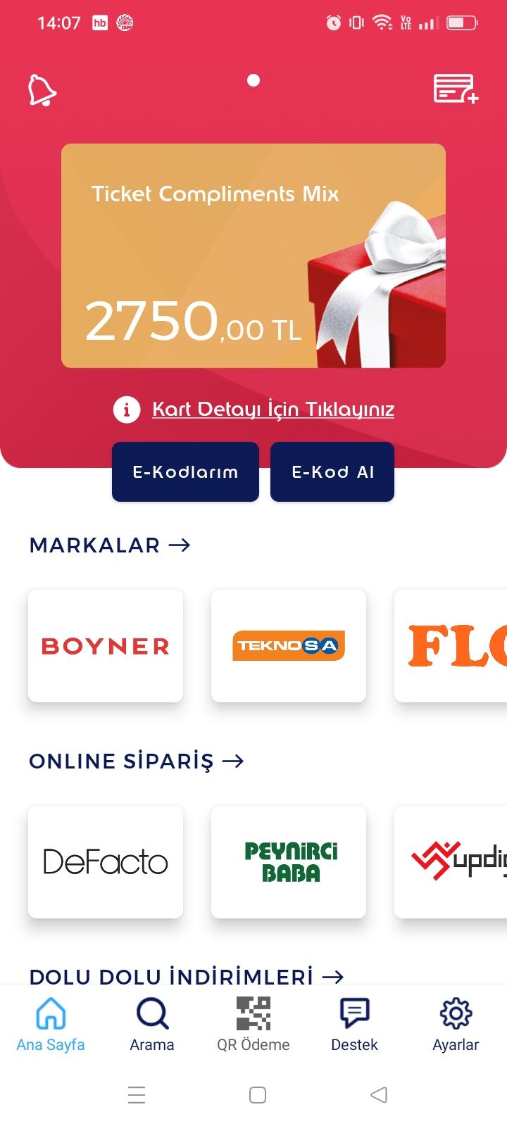 Ticket Restaurant Ticket Compliments Edenred Kart - Şikayetvar