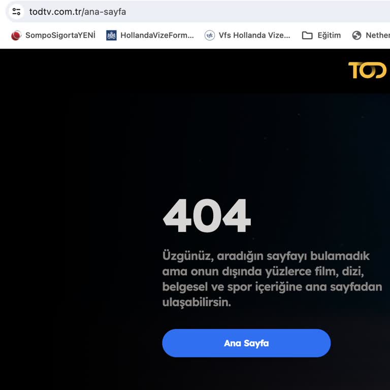 TOD Tv Giriş Yapamıyorum ve Tod Telefon Şikayetleri - Şikayetvar