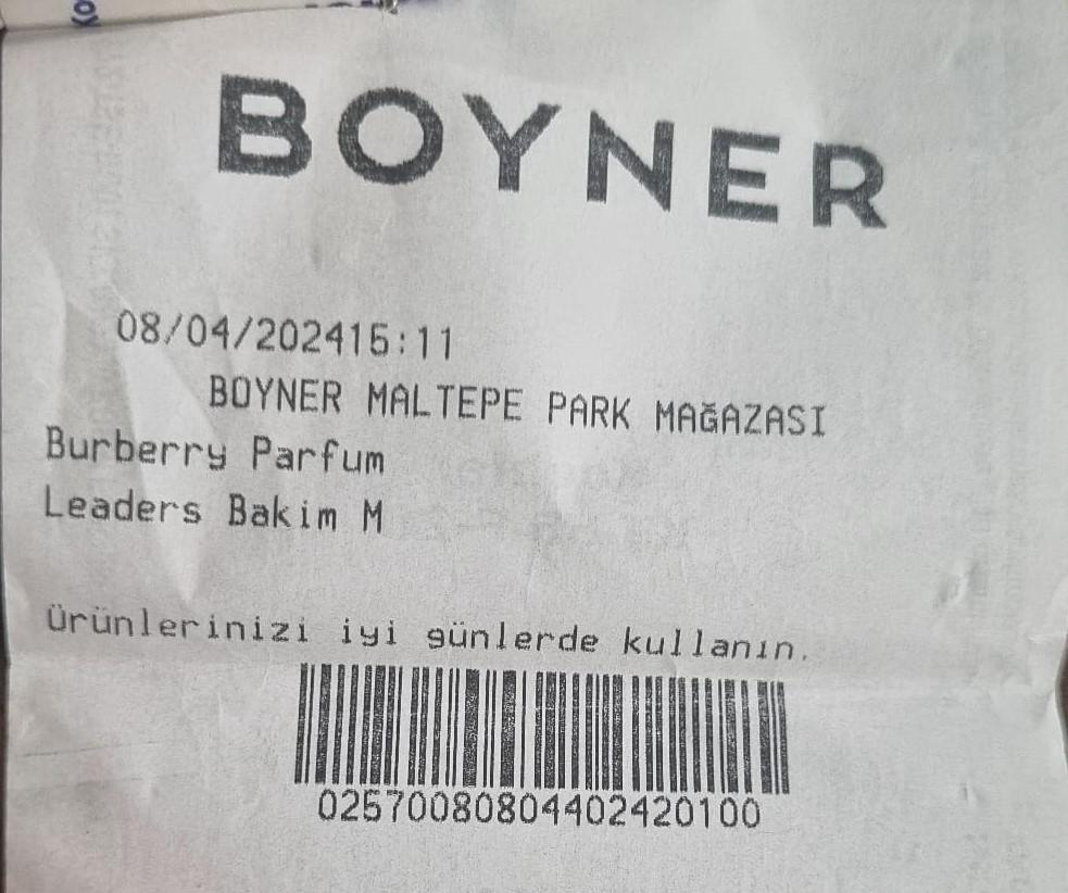 Boyner Burberry Hero Parfüm Koku Problemi - Şikayetvar