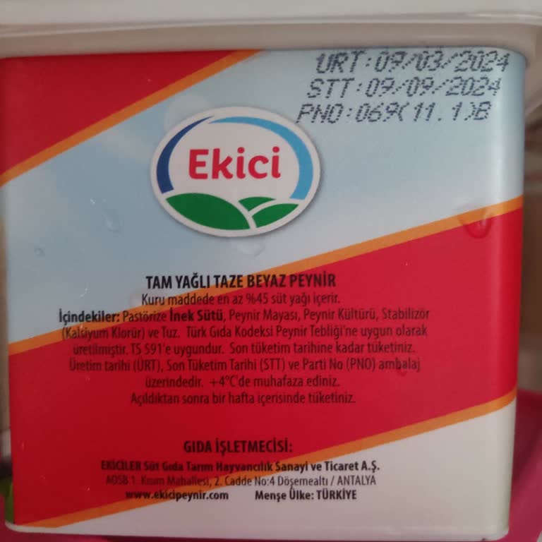 Çözüldü: Ekici Peynir Bozuk Peynir Üretiyor - Şikayetvar