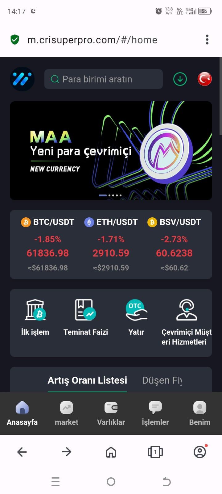 Trade.crisuperpro.com Maa Coin Şikayeti - Şikayetvar