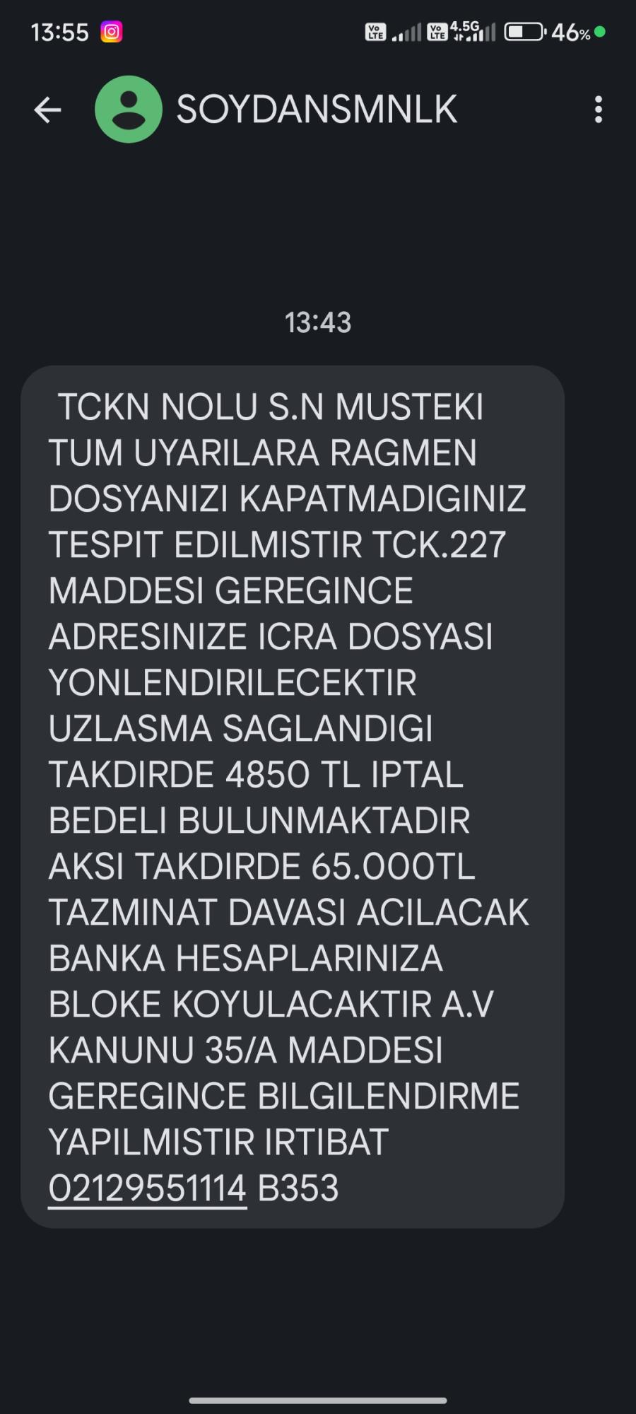 Metka Hukuk (SMS) Haksız Yere Haciz İşlemi Başlatılmış - Şikayetvar