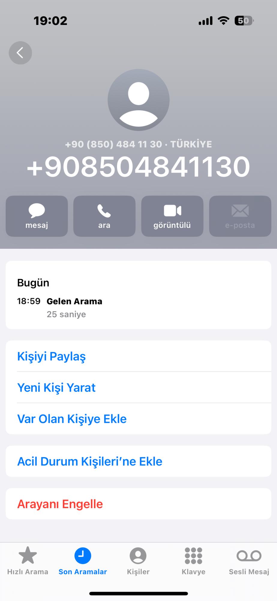 Türk Telekom 0850 484 11 30 Adlı Numara - Şikayetvar