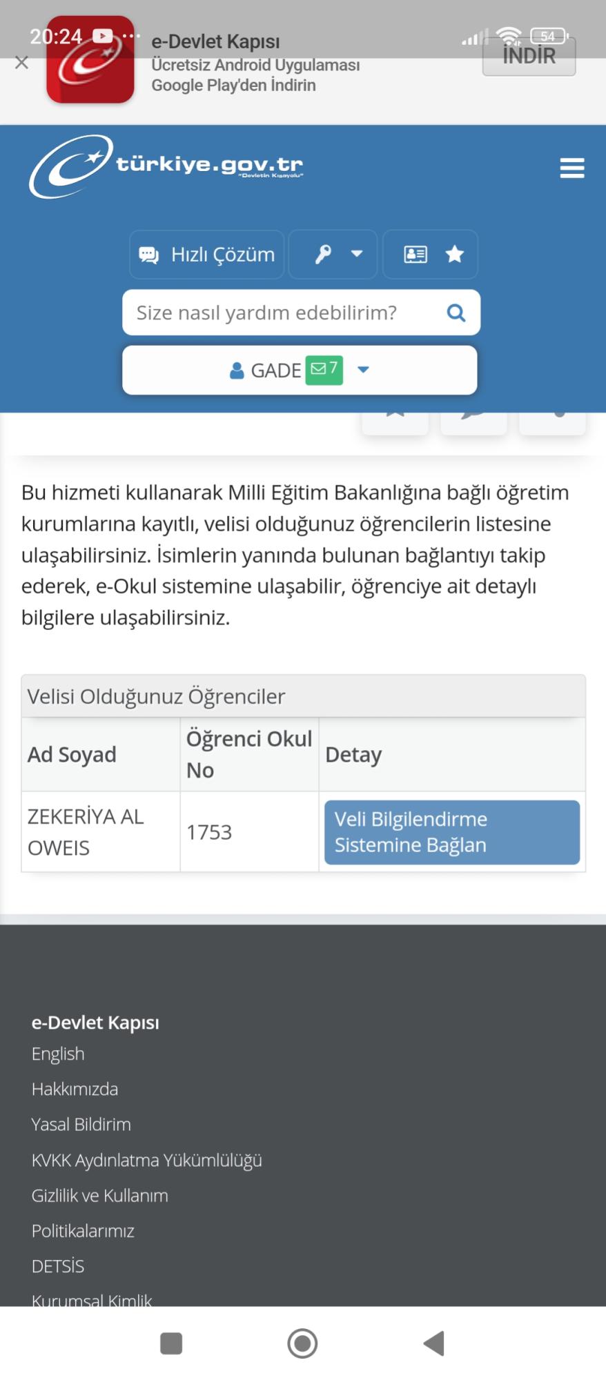e-okul Öğrenci Kaydım Çıkmıyor - Şikayetvar