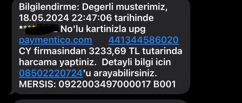 Paymentico Habersiz İşlem Hakkında - Şikayetvar