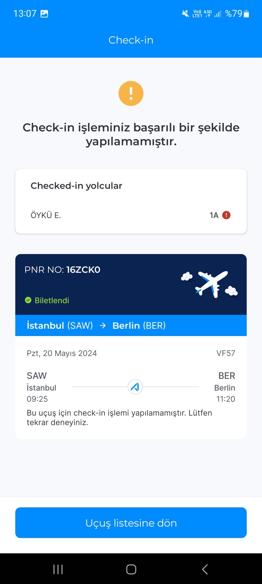 AJet AJet (Anadolu Jet) Web Sitesi Ve Uygulama Üzerinden Check-in ...