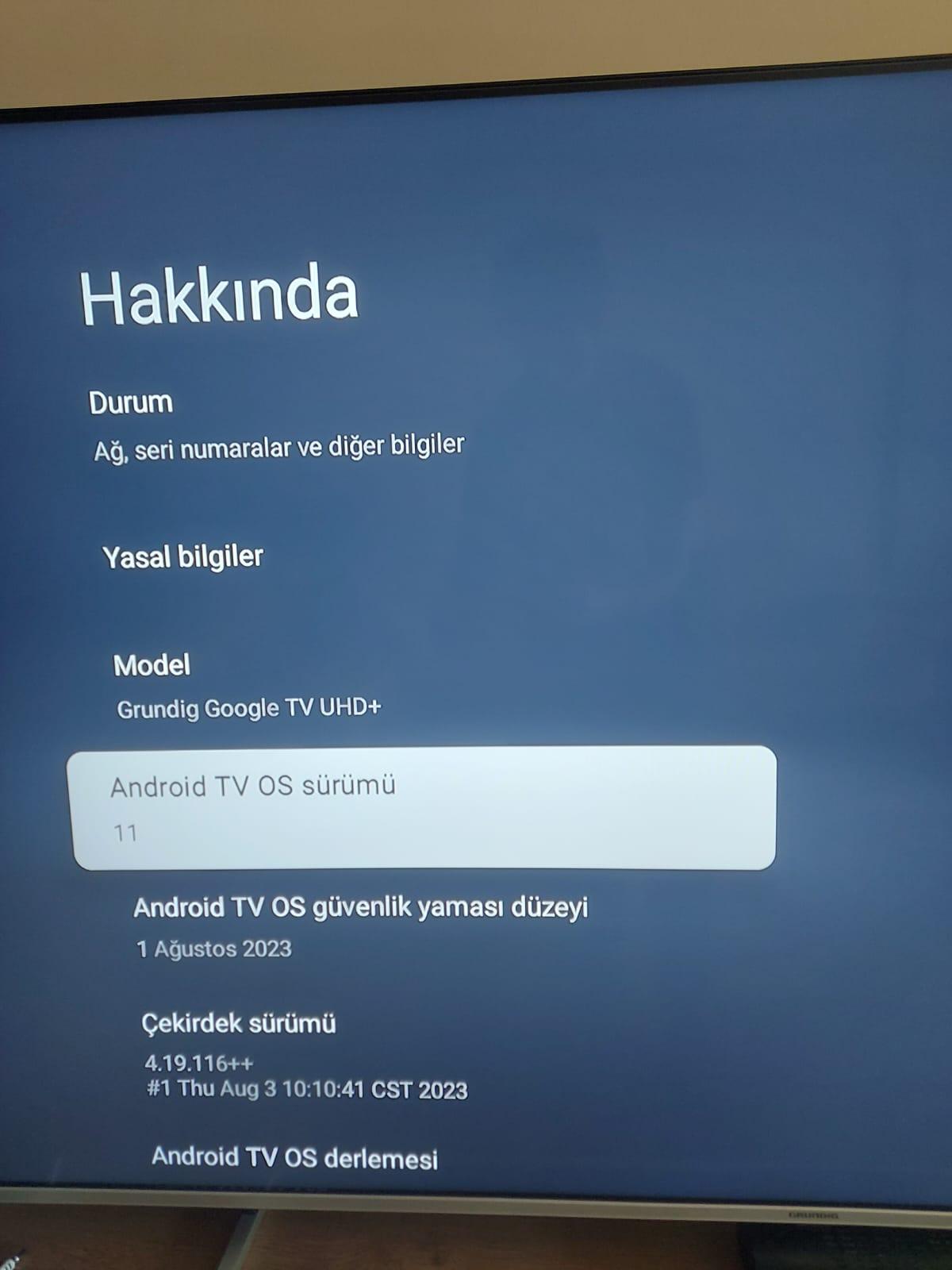 Grundig 75 Ghu 9000 Eski Android Sürümü - Şikayetvar