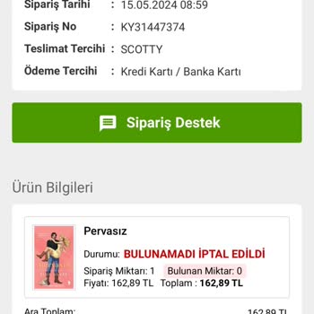 Kitapyurdu Sipariş Onay Sorunu - Şikayetvar