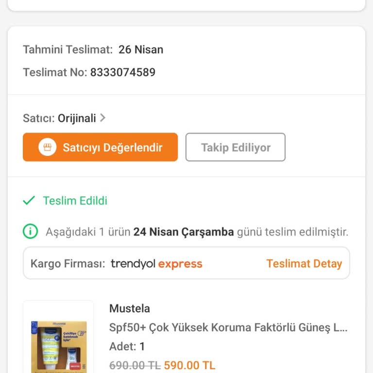 Mustela Güneş Kremi ve Krem Şikayetleri - Şikayetvar