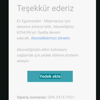 Ev Egzersizleri (ABISHKKING) Ev Egzersizleri (ABISHKKING) Geri Ödeme İstiyorum - Şikayetvar