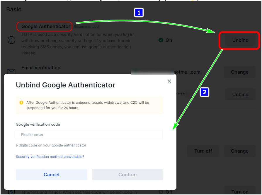 Gate.io Unbinding Google Authenticator Error - Xolvie