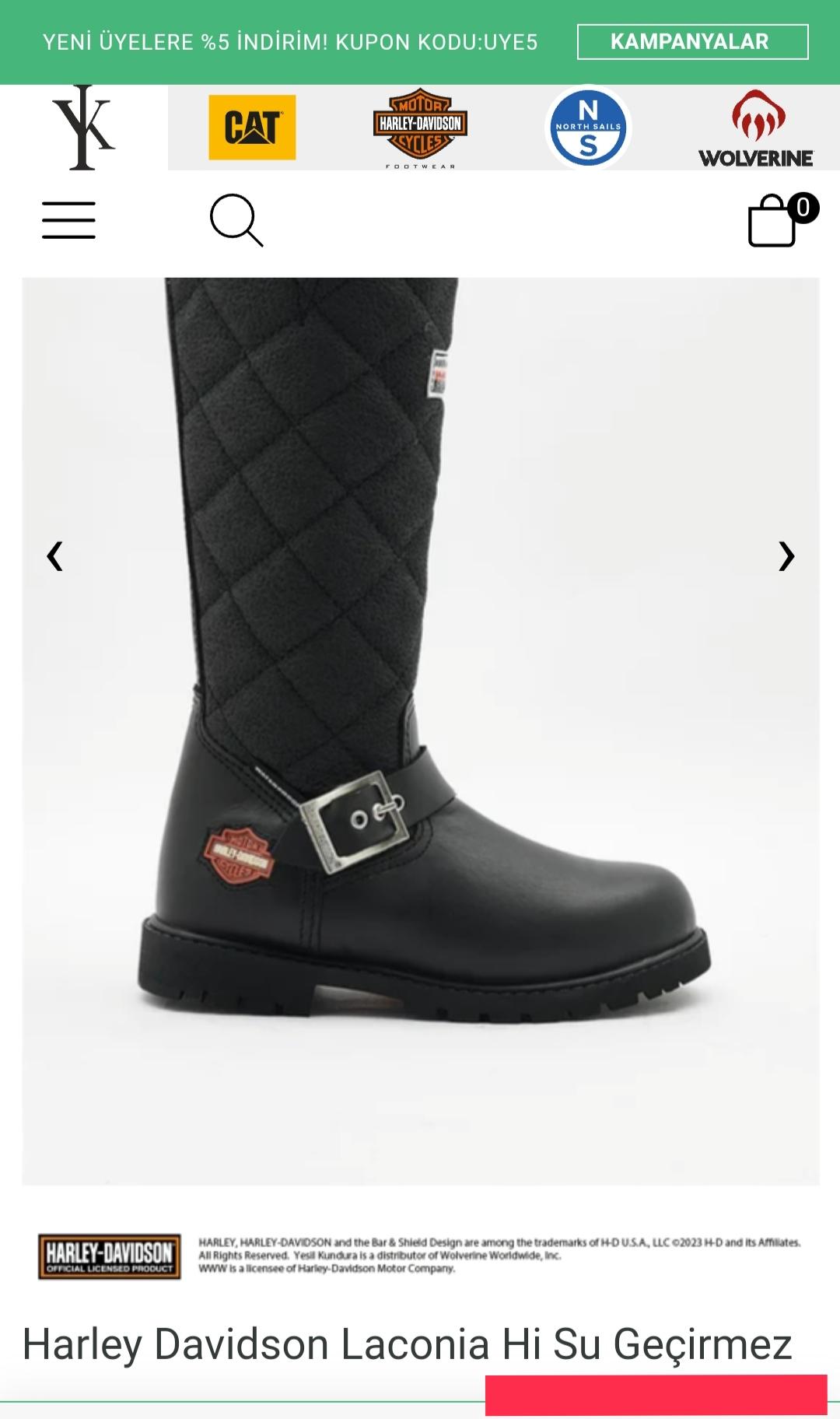 Harley-Davidson Bot Su Geçirmez Ürün İçine Su Alıyor - Şikayetvar