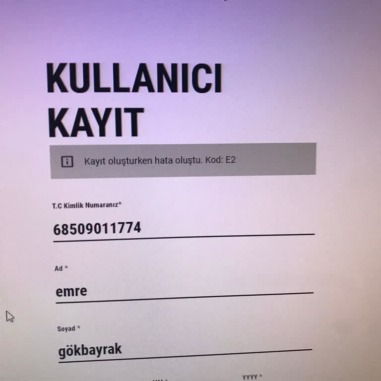 Sixt Kayıt Oluştururken Hata Oluştu. Kod: E2 - Şikayetvar