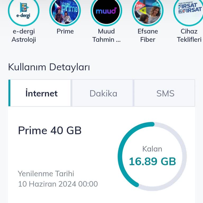Türk Telekom Prime 65 Tarifesinde Sosyal Medya Kullanımı Hakkında Sorun - Şikayetvar