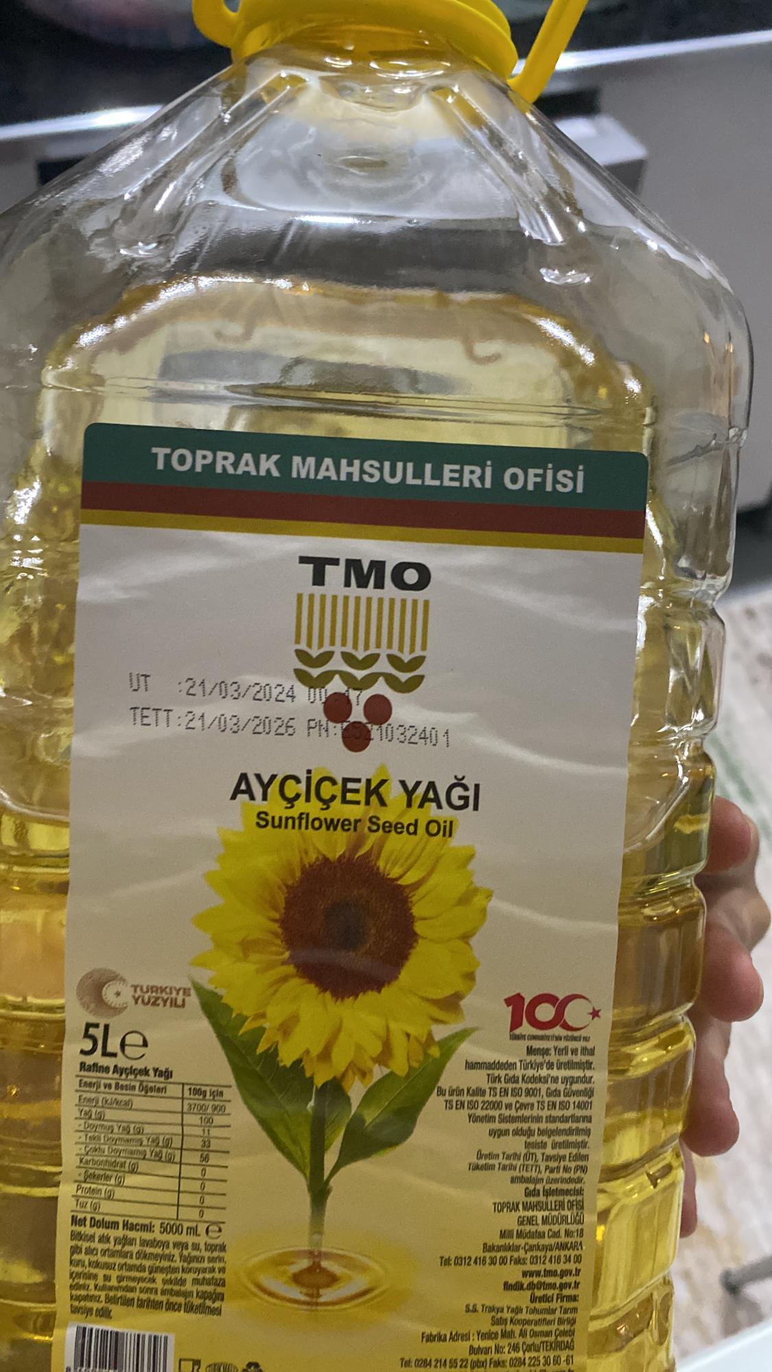 Toprak Mahsulleri Ofisi | TMO TMO Yemek Yağı Köpürüyor - Şikayetvar