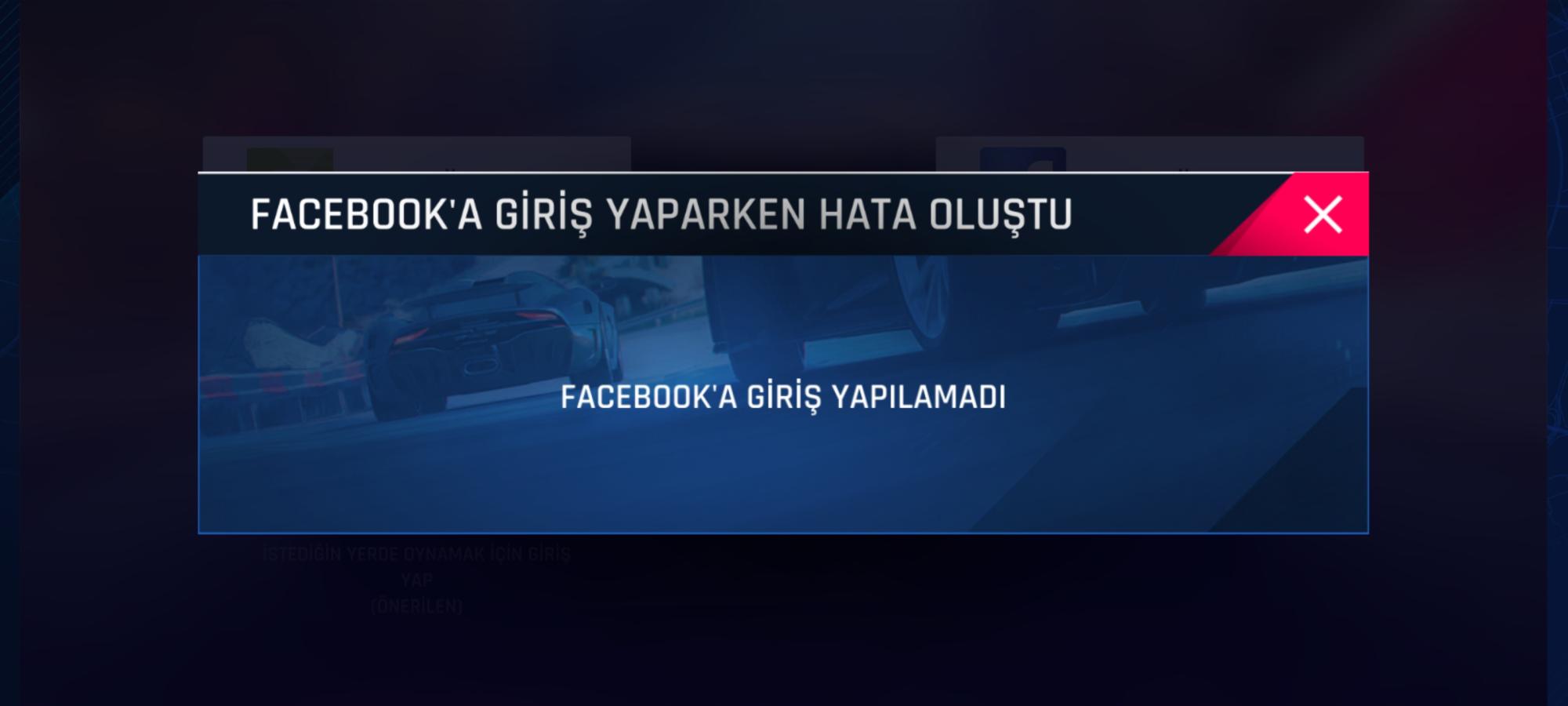 Gameloft Asphalt9 Facebook Bağlantı Sorunu - Şikayetvar