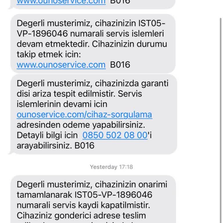 Ouno Service Robot Süpürge Arızası - Şikayetvar