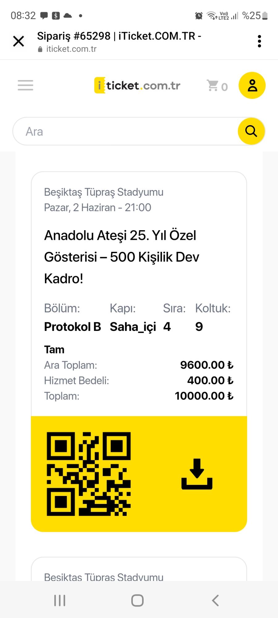 iticket.com.tr Bilet İadesi Ve Müşteri Hizmetleri Sorunu - Şikayetvar