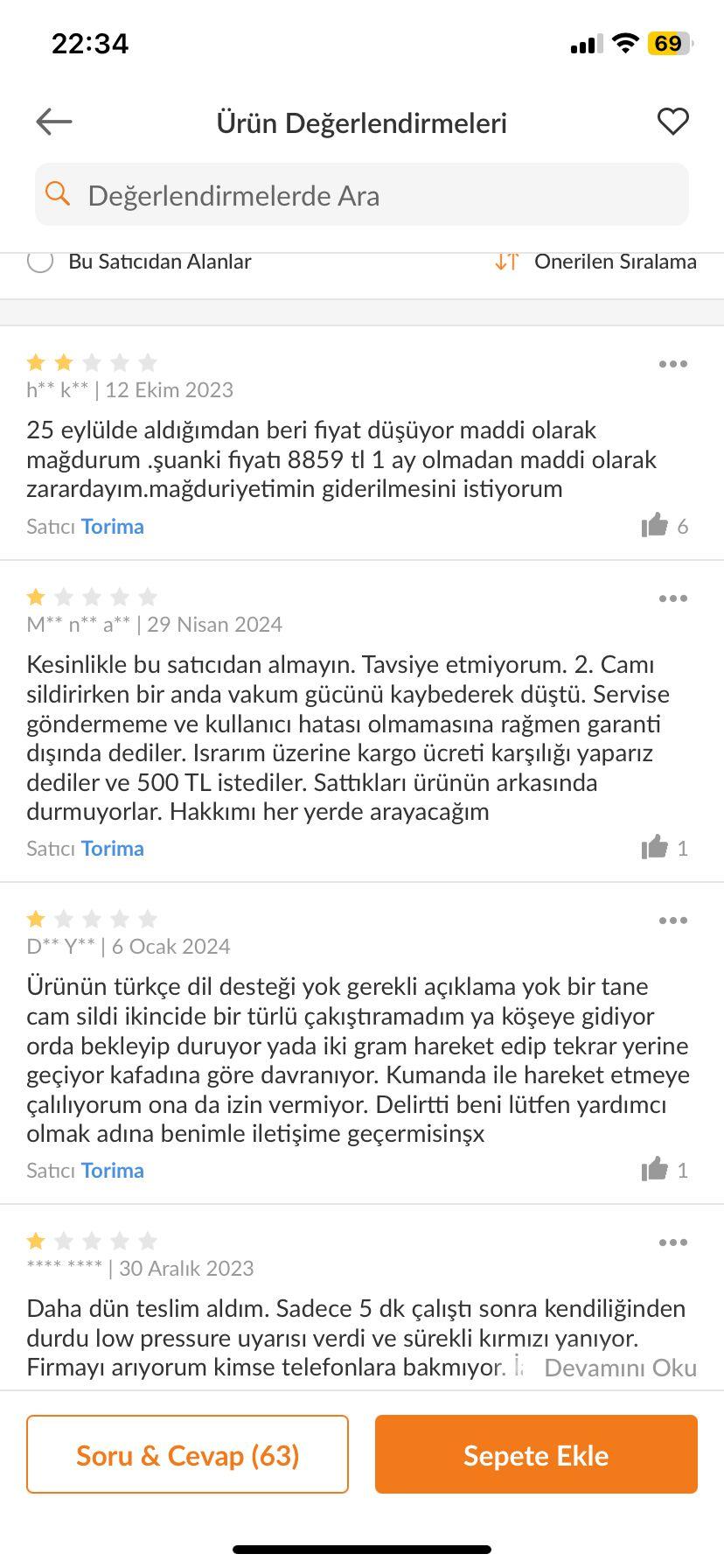 Torima Cam Silme Robotu Hayal Kırıklığı Ve Müşteri Hizmetleri Sorunu ...