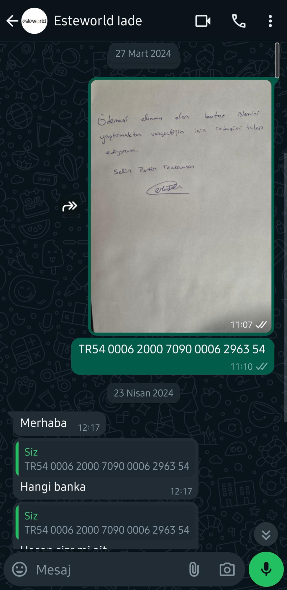 Esteworld İade İçin Oyalamaları - Şikayetvar