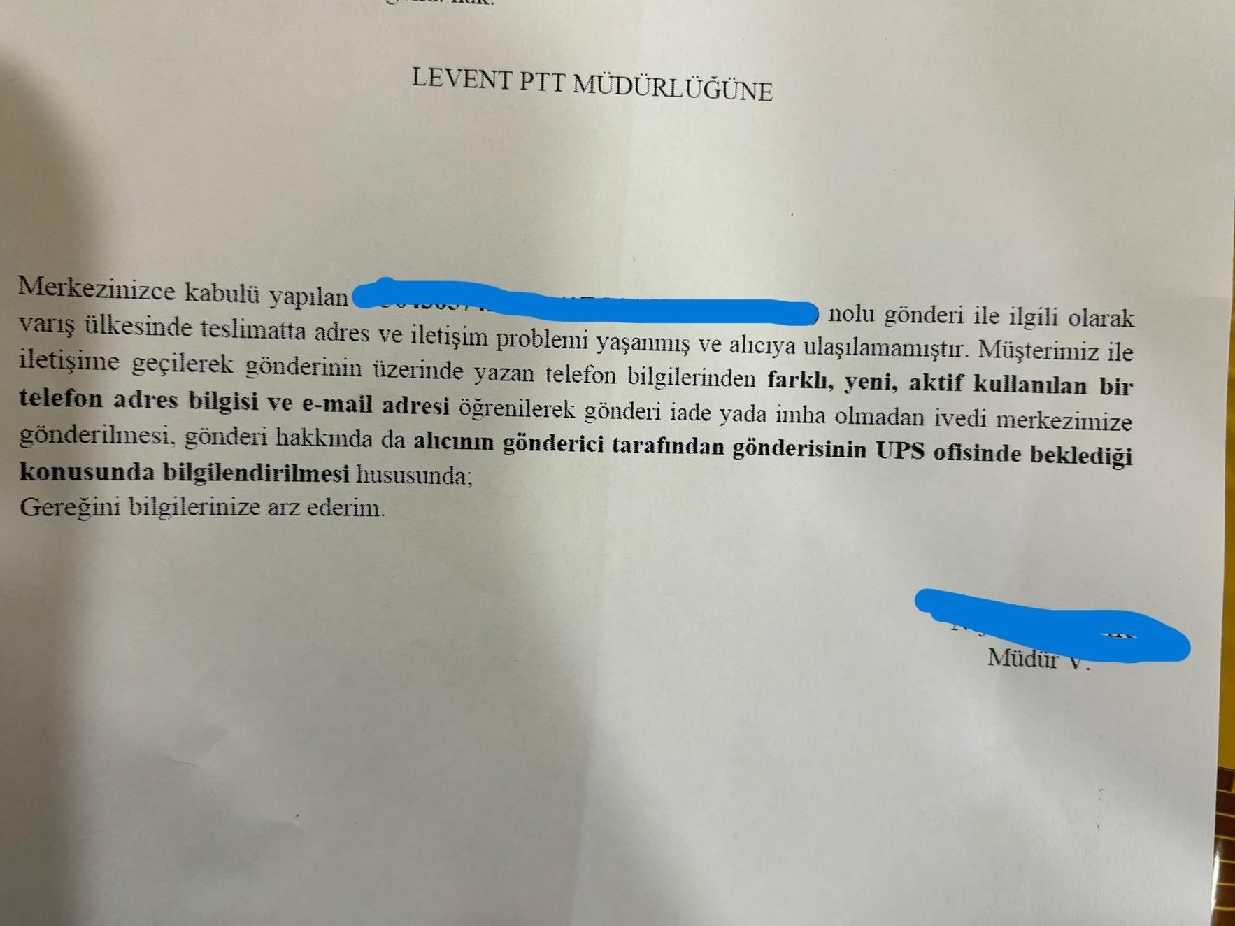 Turpex PTT PTT Ve UPS Yüzünden Kargom Yerine Ulaşmıyor - Şikayetvar