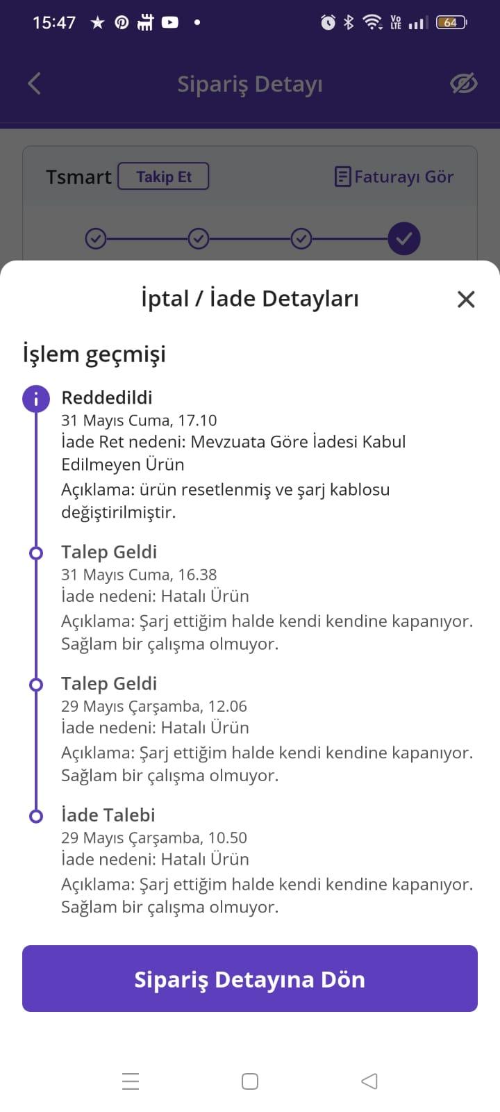 Uni Teknoloji - Tsmart N11 Üzerinden Aldığım Akıllı Saatin İade ...