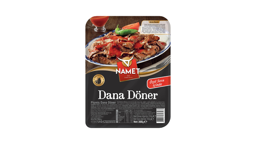 Namet 300 Gram Dana Döner Ürününde 200 Gram Döner/100 Gram Sos Var ...