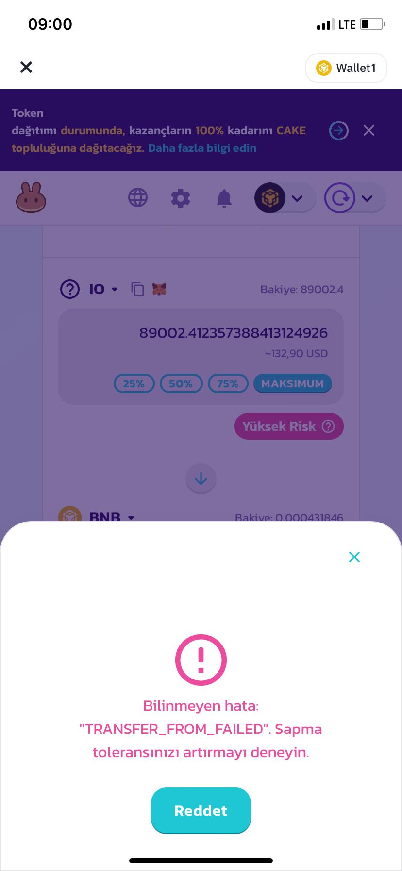 PancakeSwap Web3 Üzerinden Io Satamama - Şikayetvar