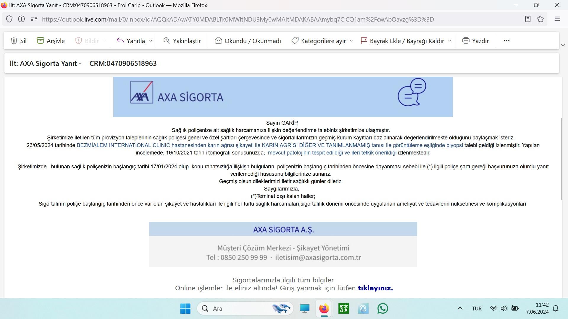Axa Sigorta Tamamlayıcı Sağlık Sigortası Ve Bezmiâlem Hastanesi ...