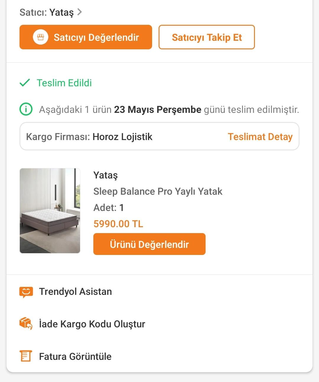 Yataş Sleep Balance Pro Yatak Uykudan Uyandıran Şiddetli Sırt Ağrı ...