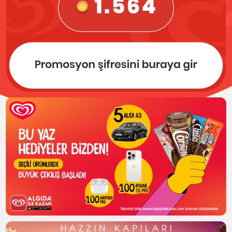 Algida Günü ve Promosyon Şifresi Şikayetleri - Şikayetvar