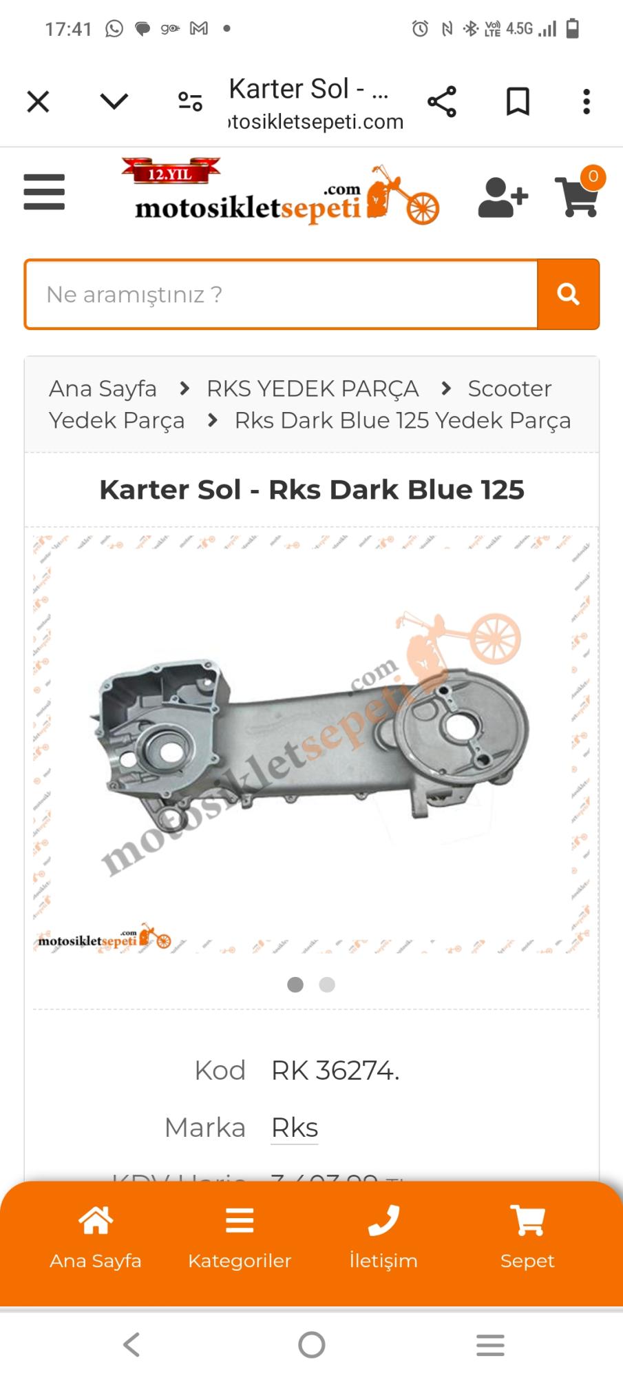 RKS Motor RKS Fabrika Ve Bayilerin Bulunamaz Parçaları - Şikayetvar