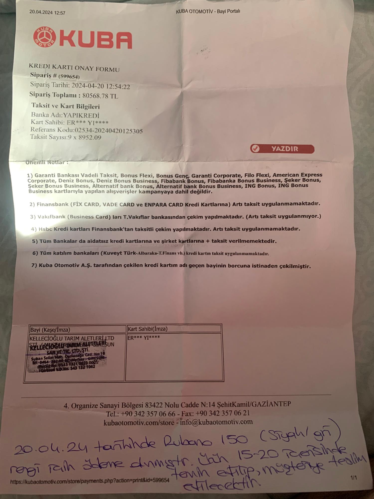 Kuba Motor Rubano 150 CC - Şikayetvar