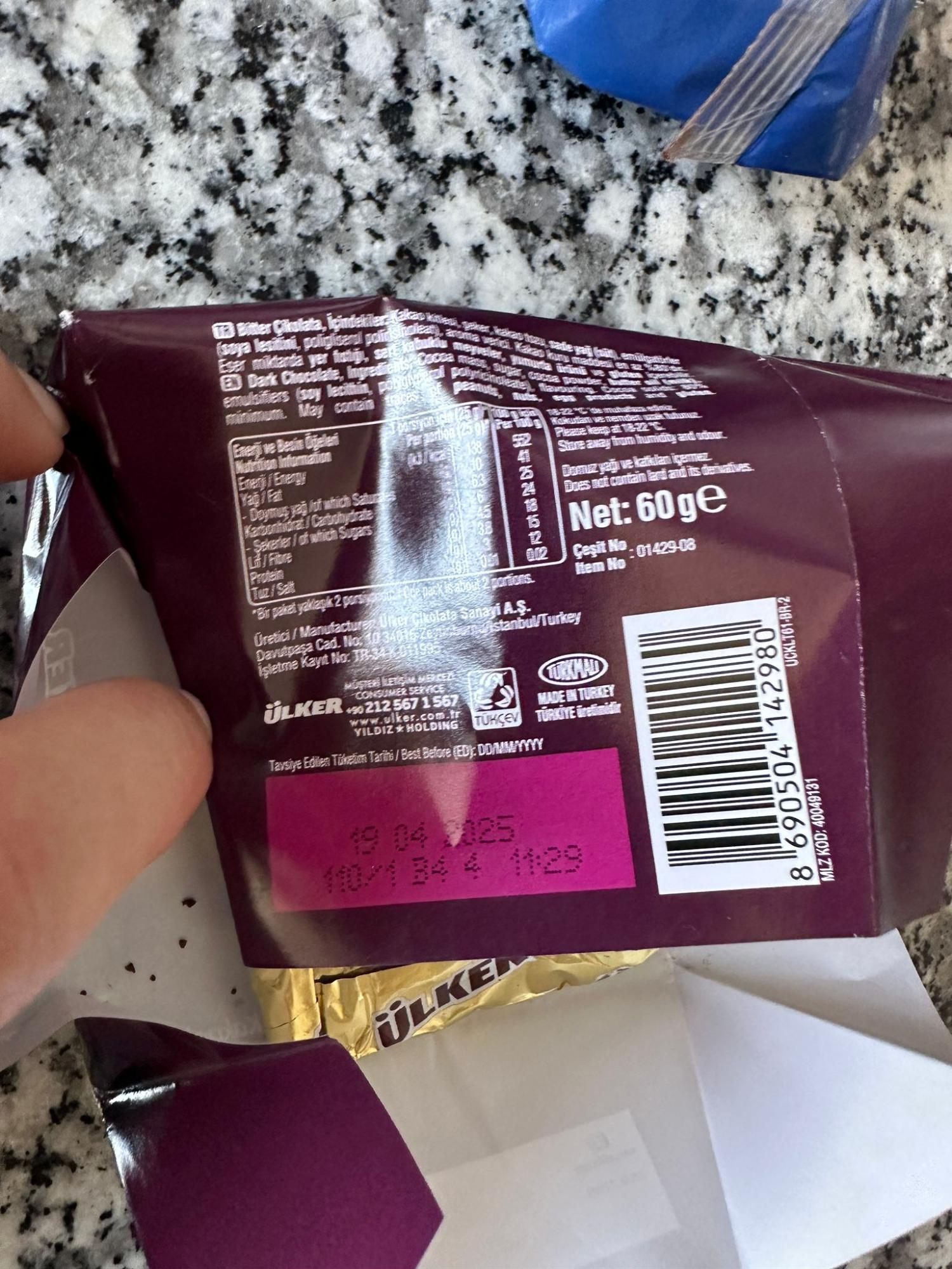 Ülker %80 Kakaolu Bitter Çikolata - Şikayetvar