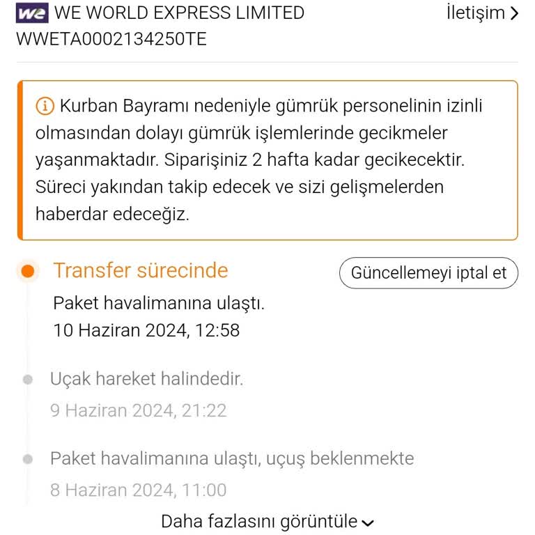 We World Express Ve Express Kargo: Teslimat Tarihi Belirsizliği Ve ...