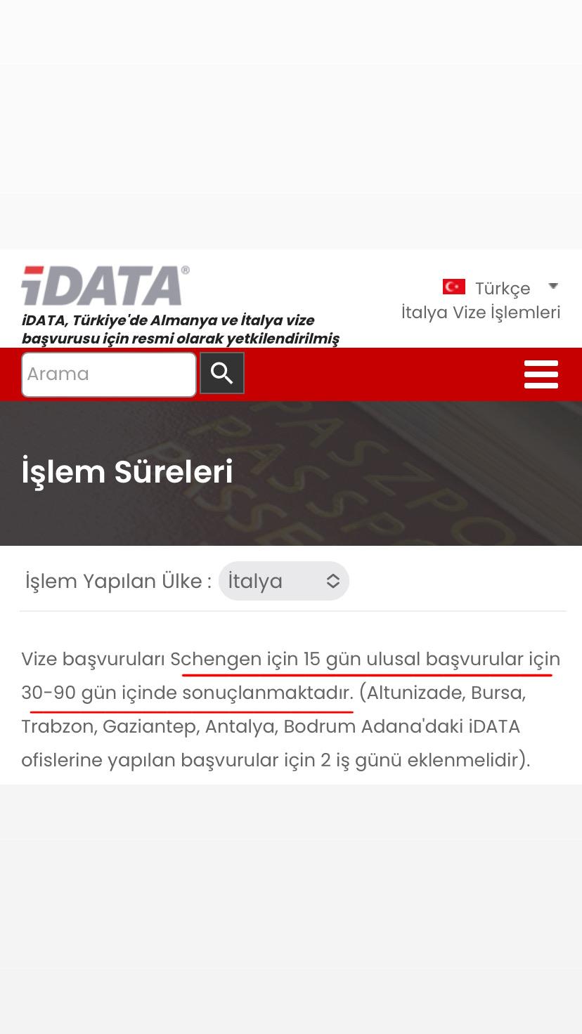 İdata Ulusal Vize Randevu Ataması Yapılmadı - Şikayetvar