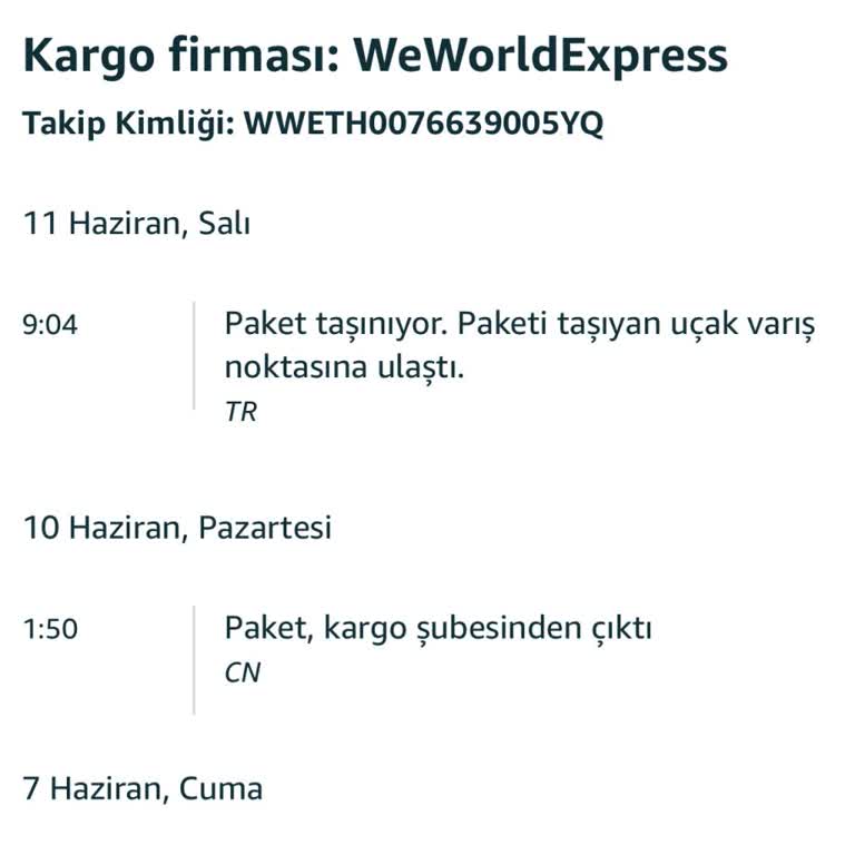 We World Express Teslim Teslim Edilmiş Gibi Gösterilen Kargo Ve Gene ...