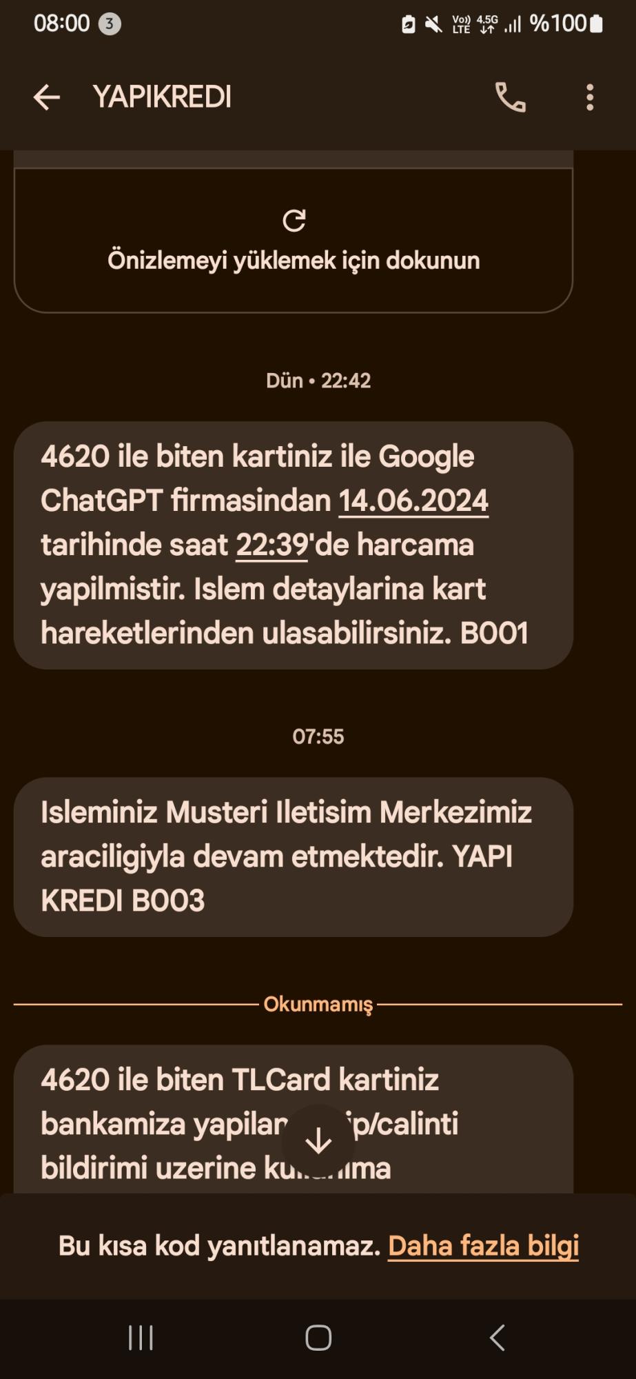 ChatGPT Chat GBT İzinsiz Para Çekme - Şikayetvar