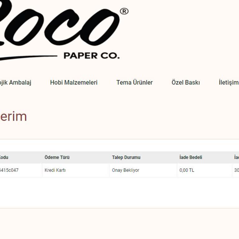 Roco Paper - Şikayetvar