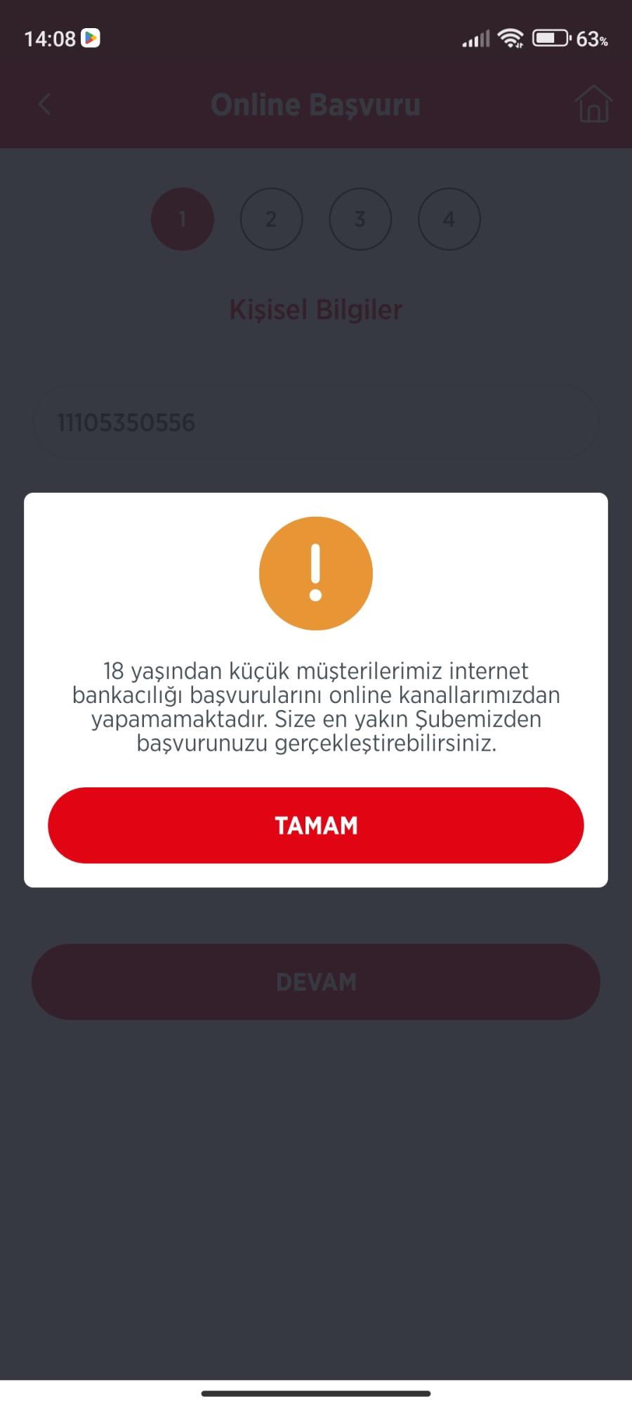 Ziraat Bankası 18 Yaş Altı Ziraat Mobil - Şikayetvar