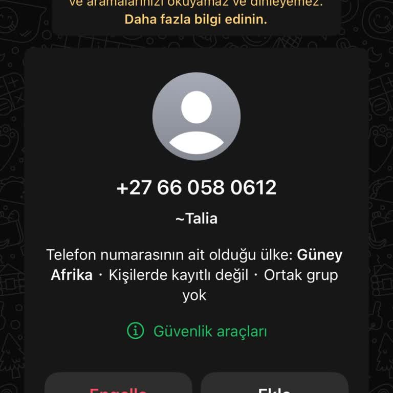 +234 706 185 4990'dan Gelen WhatsApp Mesajı - Şikayetvar