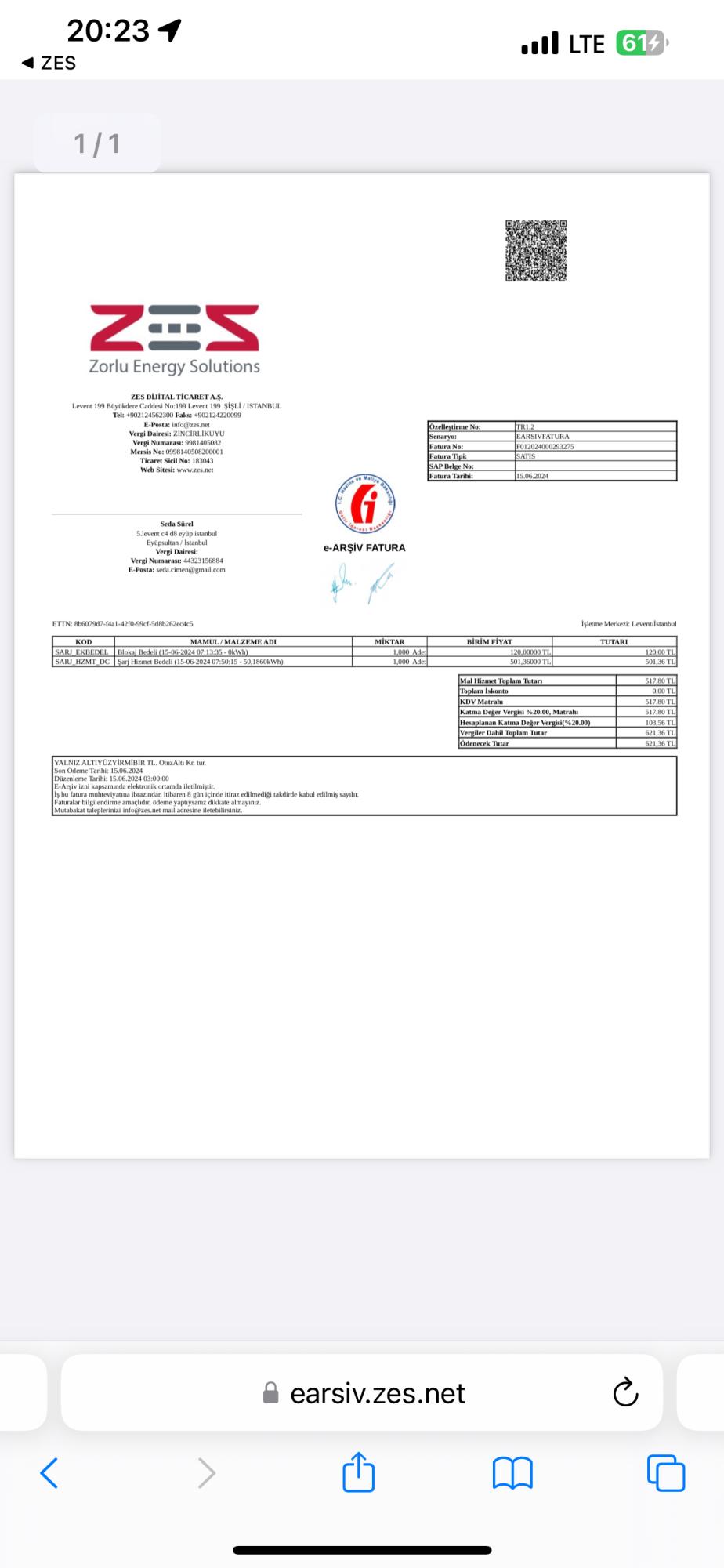 ZES Şarj İstasyonları ZES 2 Dakika Gecikmeye Rezervasyon Blokaj Ücret ...
