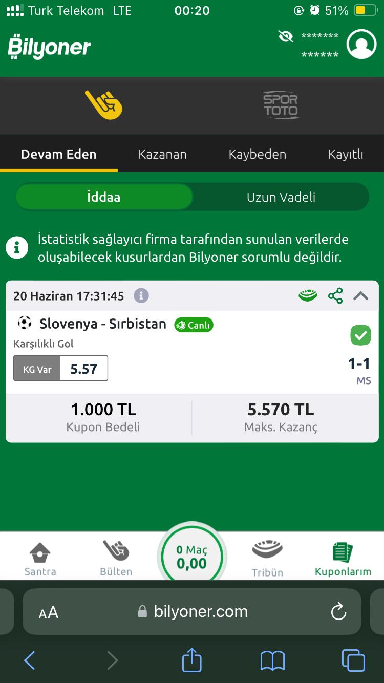 Bilyoner Kazanan Kuponumun Ödemesinin Yapılmaması Hakkında Acil Talep ...